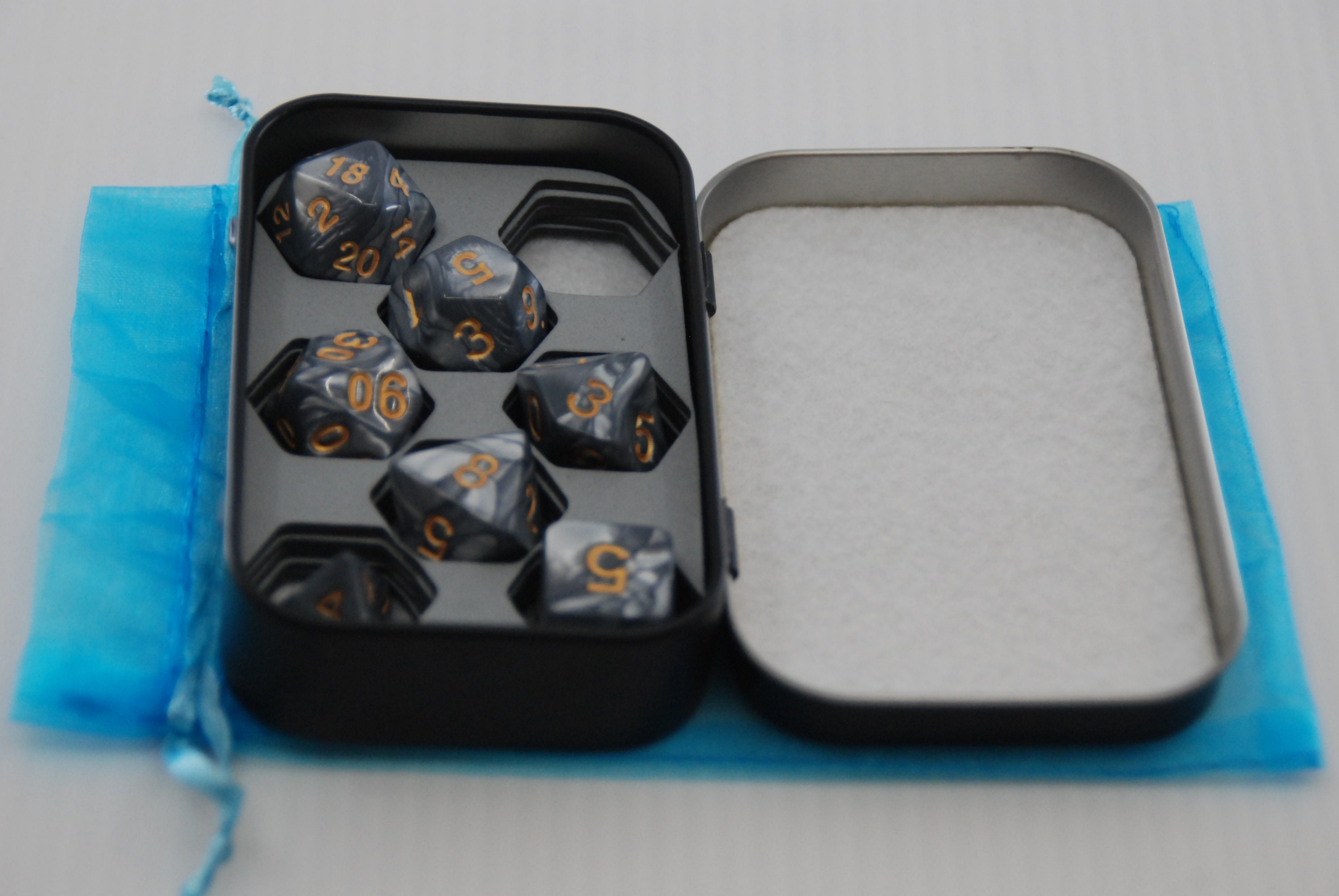 Customizable Dice Tin + Mystery Set of Dice- Single - Etsy