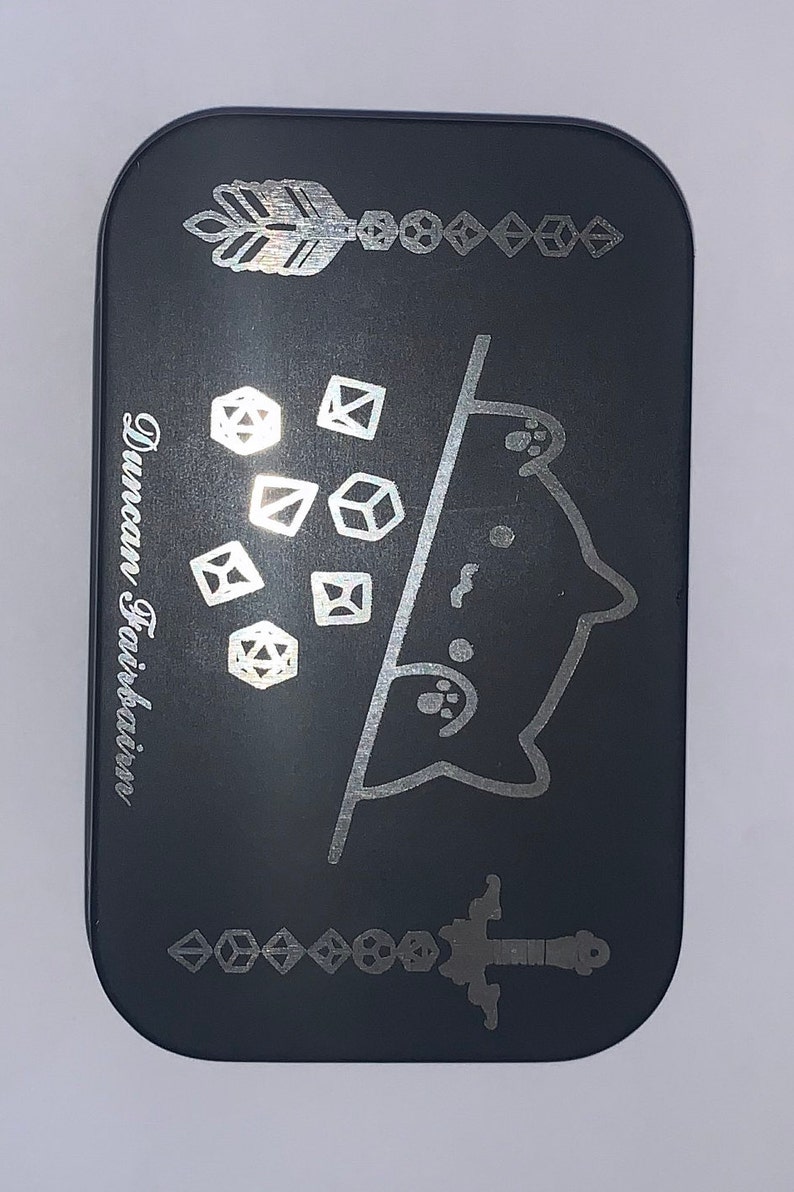 Customizable Dice Tin Mystery Set of Dice Single - Etsy