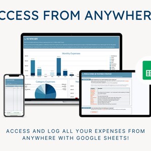 2023 Simple Beginner Expenses Tracker Spreadsheet | Spending Tracker ...