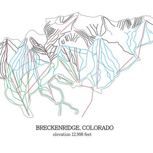 Printable Breckenridge Ski Map | Trail Map | Rocky Mountains | Vail ...
