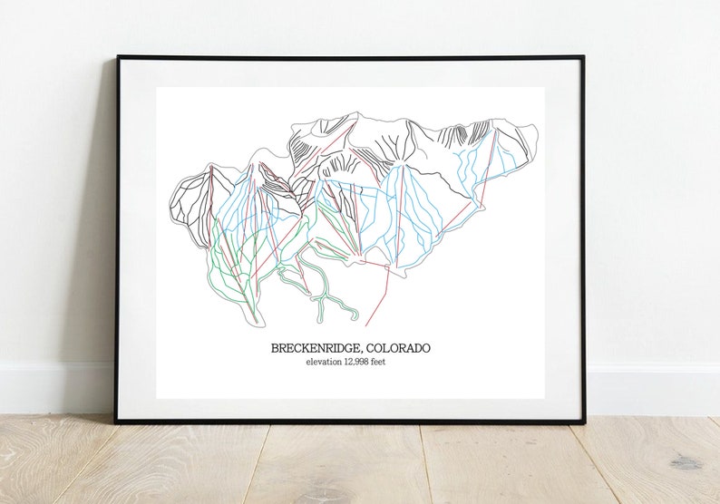 Printable Breckenridge Ski Map | Trail Map | Rocky Mountains | Vail ...