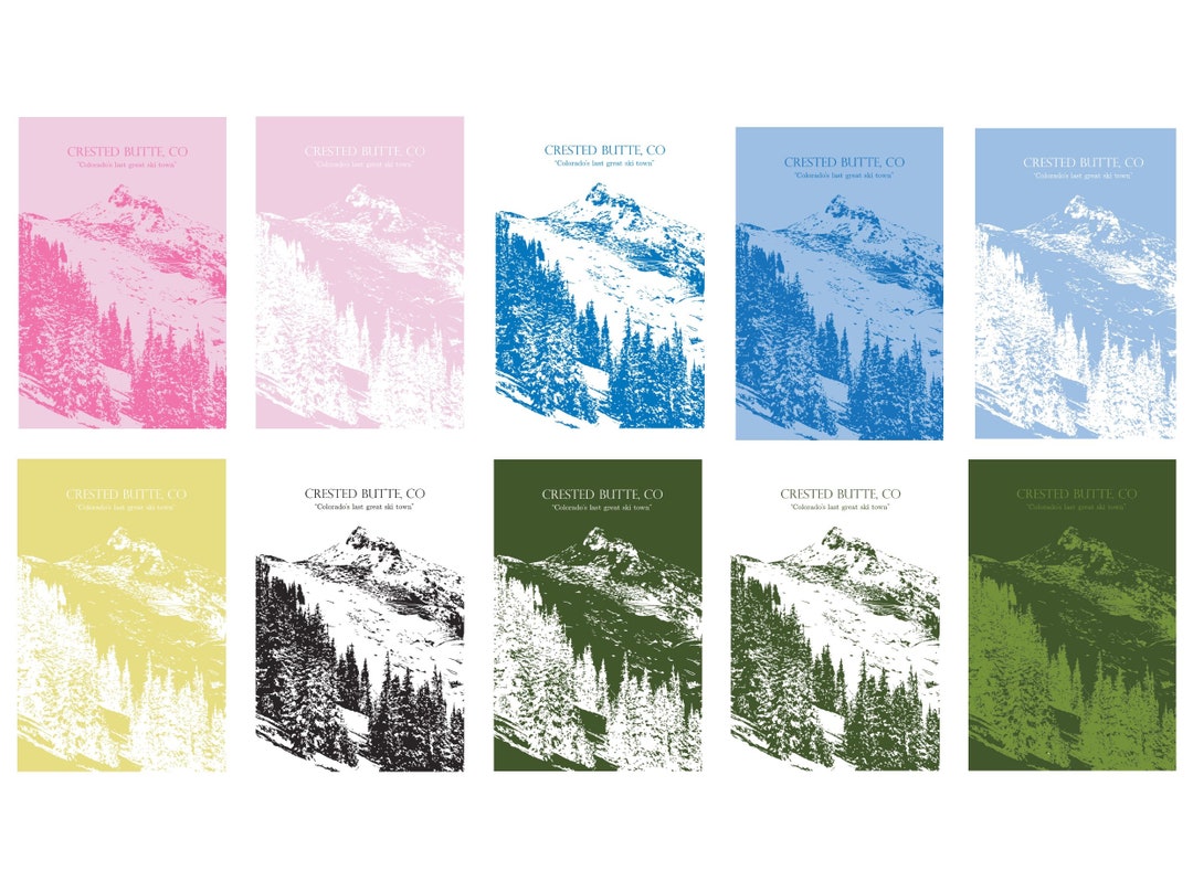 Crested Butte Posters | Vintage Posters | Colorado Wall Art | Colorful ...