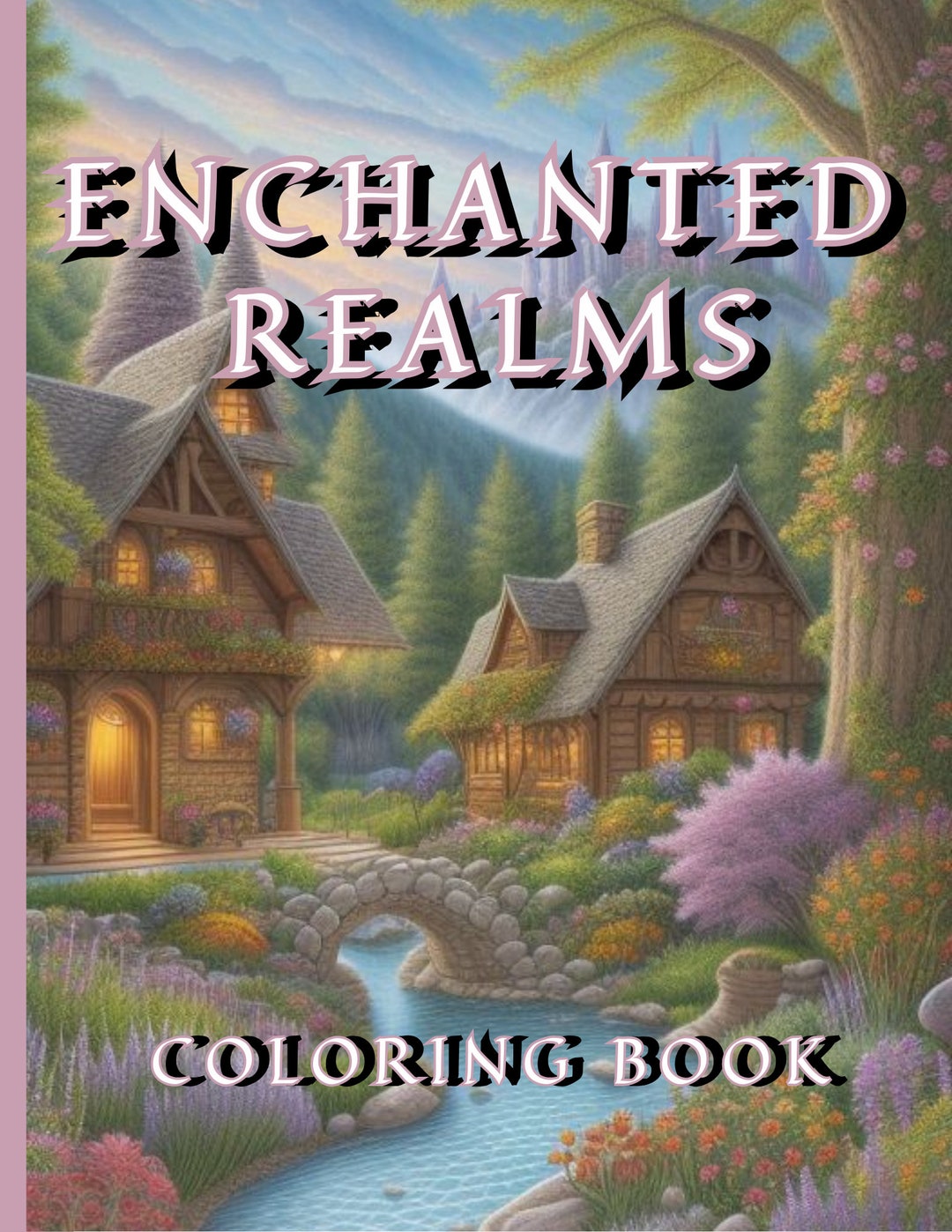 Enchanted Kingdoms 40 Coloring Pages - Etsy