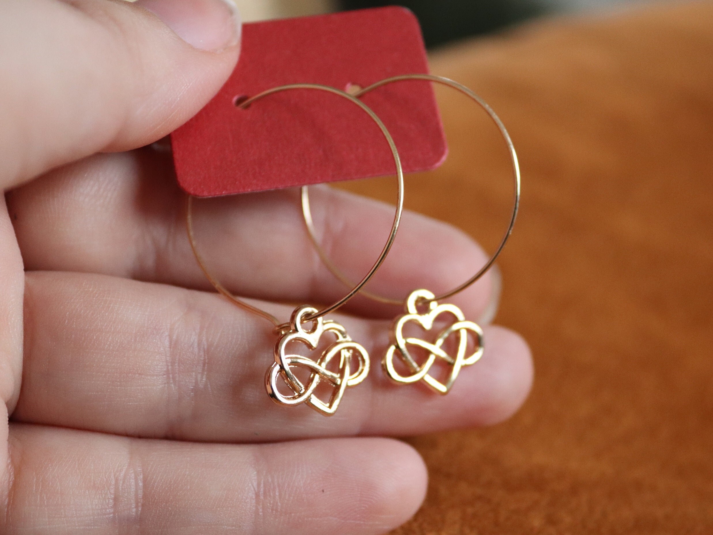 Polyamory Gold Hoop Earrings, Infinite Love Symbol, Non Monogamy, Open ...