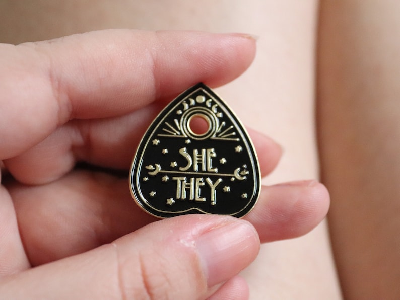 LGBTQ PRONOUNS Nonbinary / Trans Pins , Transgender, Queer Card, Pride ...