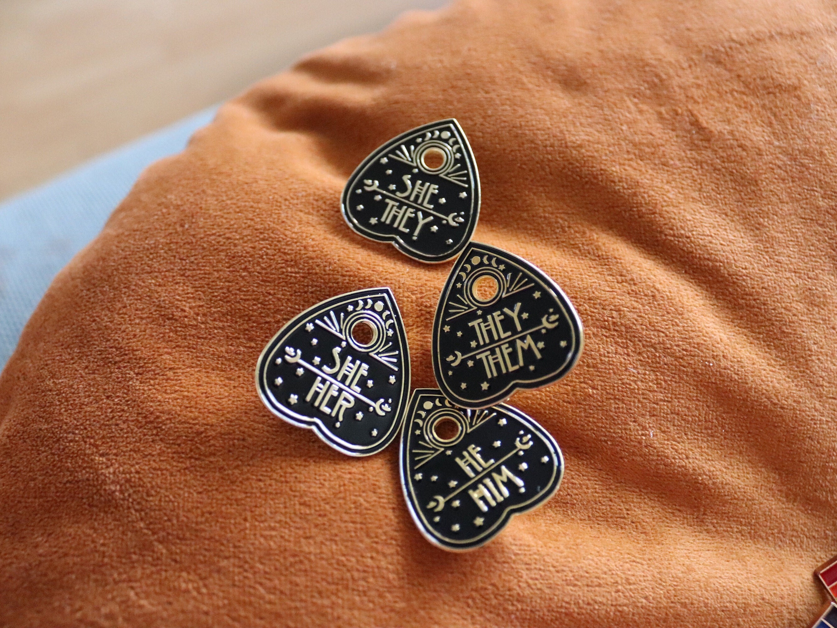 LGBTQ PRONOUNS Nonbinary / Trans Pins , Transgender, Queer Card, Pride ...