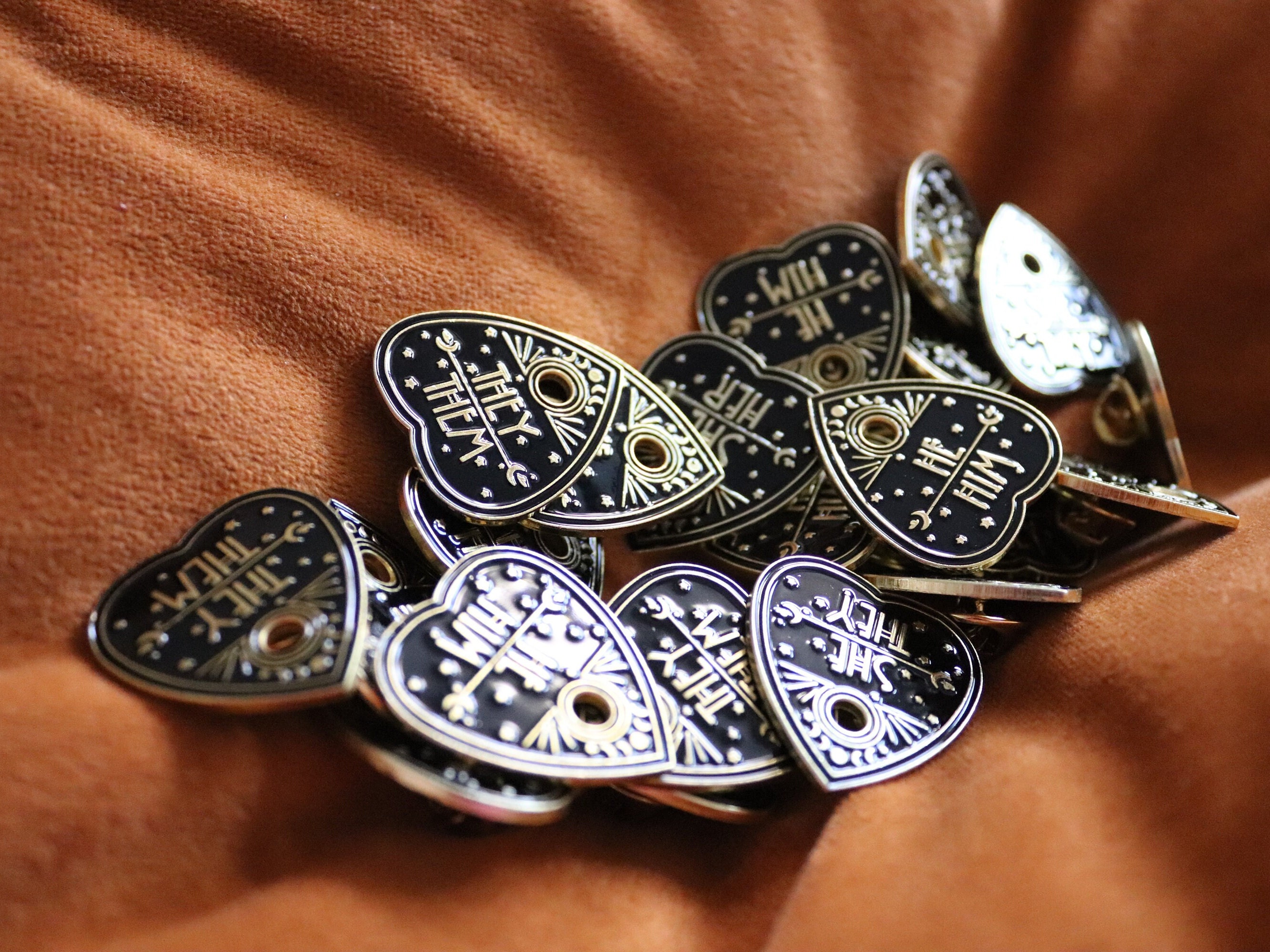 LGBTQ PRONOUNS Nonbinary / Trans Pins , Transgender, Queer Card, Pride ...