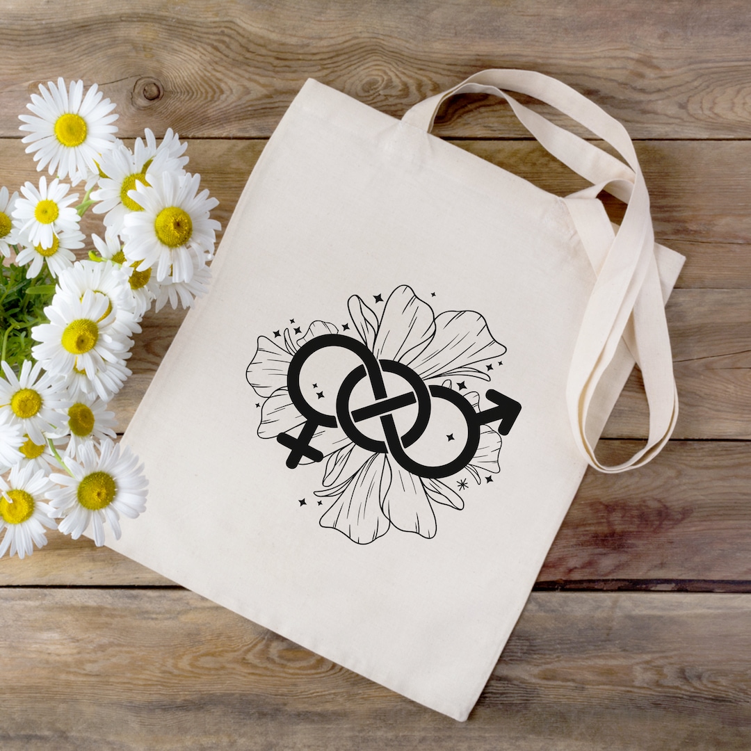 LGBTQ+ Tote Bag, Bisexual Tote, Queer Love, PRIDE, Feminist Bag, LGBT ...