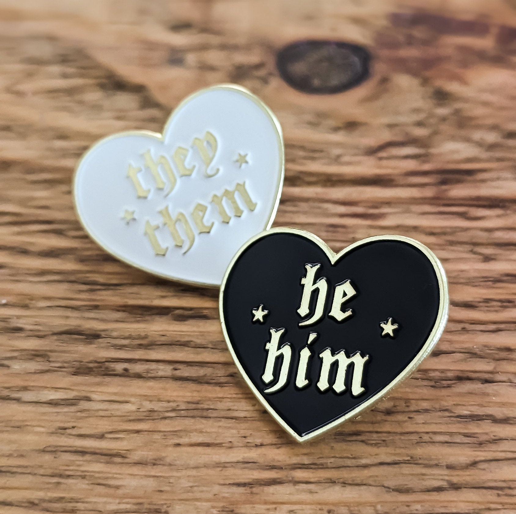 LGBTQ PRONOUNS Nonbinary / Trans Pins , Transgender, Queer Card, Pride ...