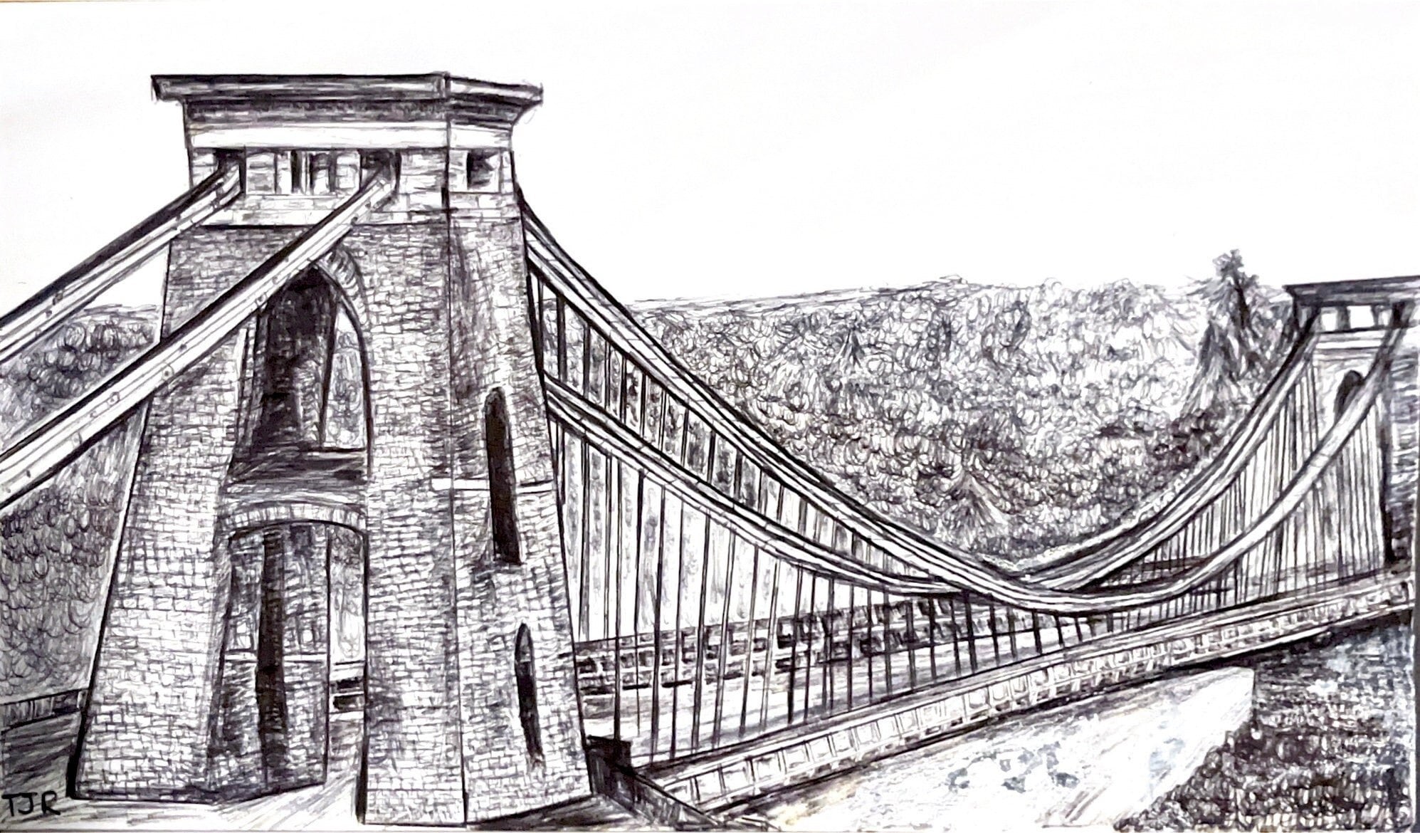 Clifton Suspension Bridge Biro Print - Etsy