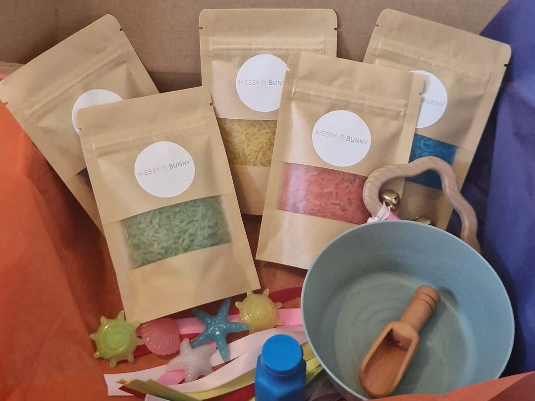 Lucky Dip Sensory Rice Box - Etsy