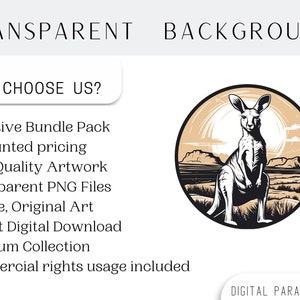 Set of 6, Kangaroo Logo Designs, Kangaroo Clipart, Logo Bundle, Animal ...