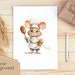 Set of 12, Mouse Chef Clipart 1, Mouse Chef PNG, Kitchen Clipart, Chef ...