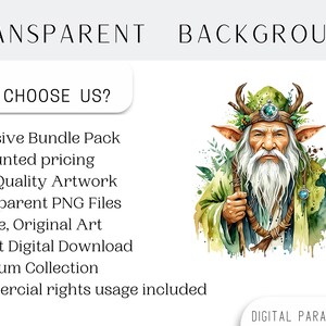 Set of 15, Earth Druid Clipart, Nature Witch Clipart, Earth Magic PNG ...