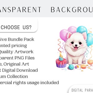 Set of 103, Cute Birthday Megabundle Clipart, Happy Birthday Clipart ...