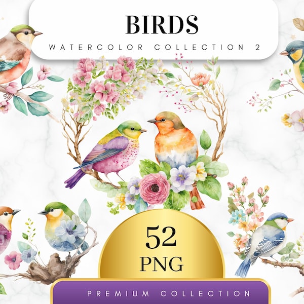 Bird Clip Art - Etsy