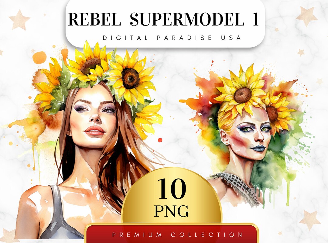 10er-Set, Rebel Supermodel Clipart 1, Supermodel PNG, Mode Clipart ...