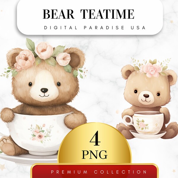 Tea Party Clipart - Etsy