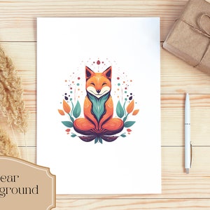 Set of 19, Animals Yoga Clipart, Animal Pose PNG, Yoga Animals, Digital ...