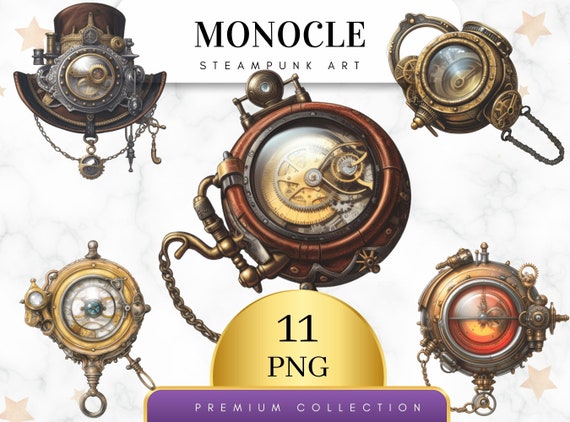 Gold Monocle Png