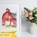 Set of 6 Red Farm Barn Watercolor Clipart Farmhouse Clipart - Etsy