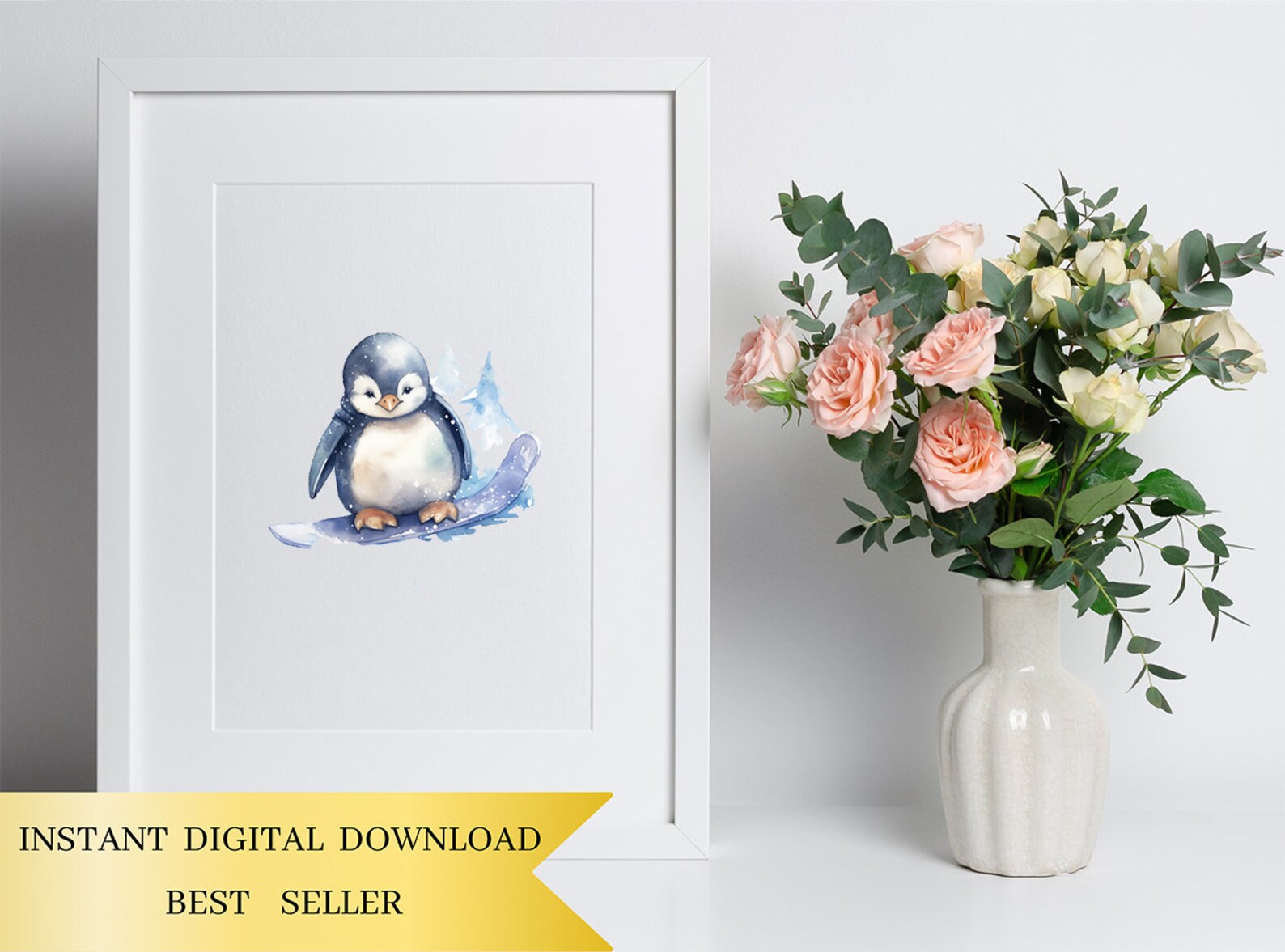 Set of 24, Baby Penguin Clipart, Penguin PNG, Winter Clipart, Penguin ...