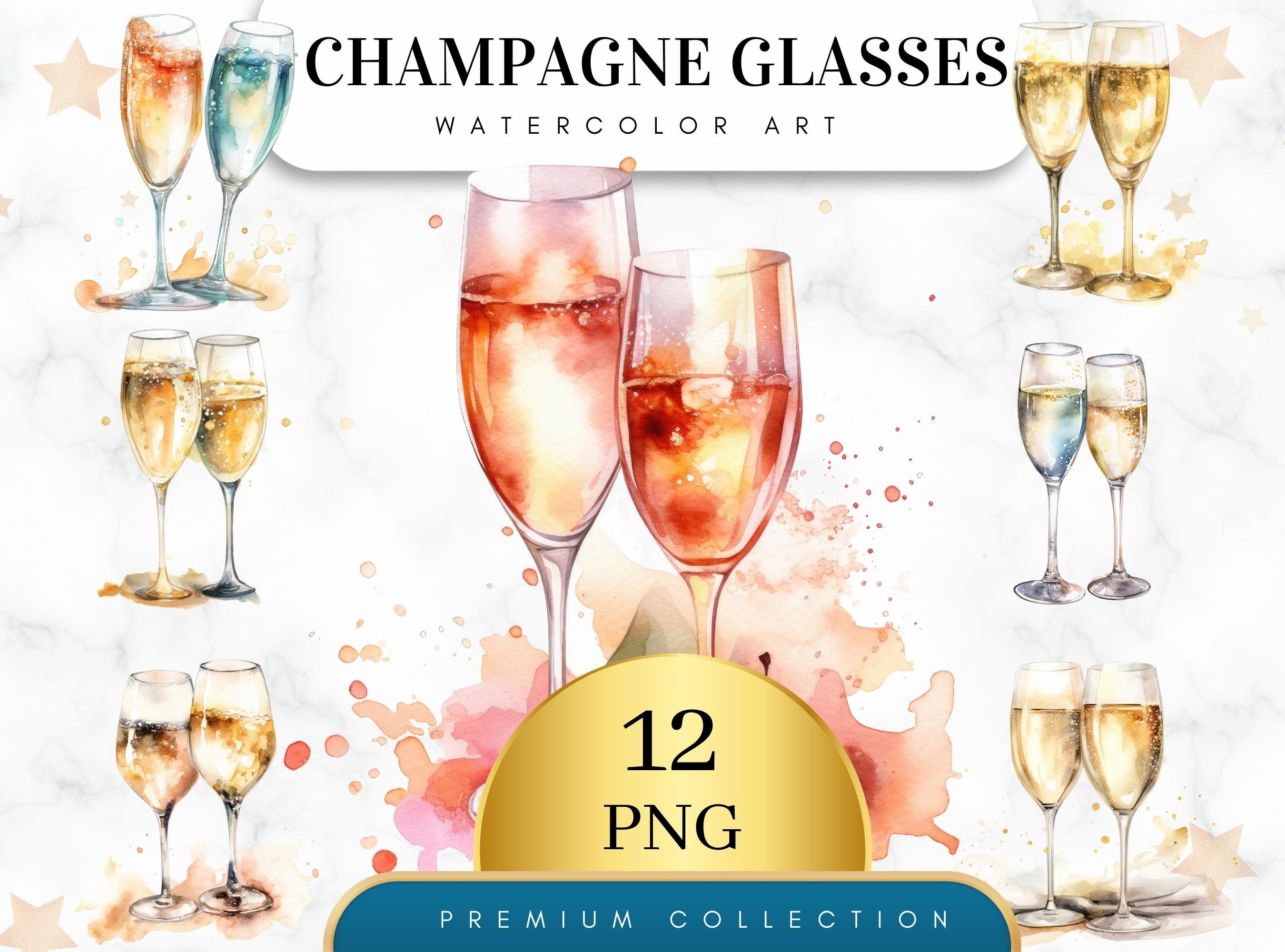 Champagne Clip Art Vintage