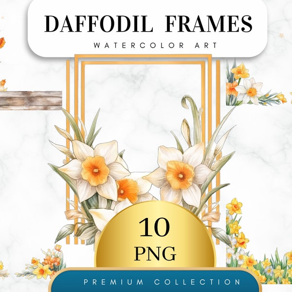 Daffodil Watercolor - Etsy