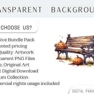 Set of 20, Halloween Bench Clipart, Spooky Bench PNG, Halloween Decor ...