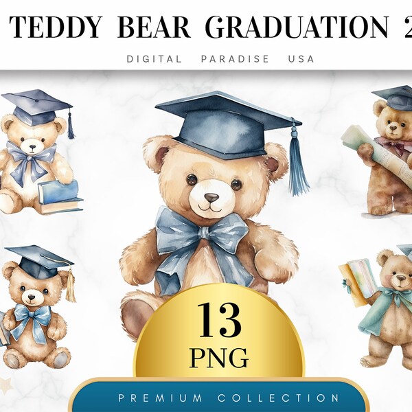 Graduation Bear Png - Etsy