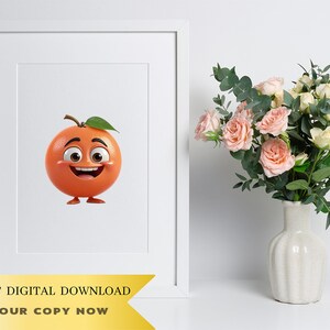 Set of 12, Happy Grapefruit Clipart, Fruit Clipart, Summer Clipart ...