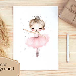 Set of 8, Cute Ballerina Clipart, Ballerina PNG, Ballet Dancer Clipart ...
