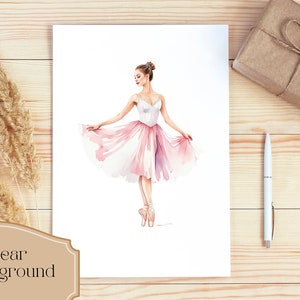 Set of 9, Elegant Ballerina Clipart, Ballerina PNG, Ballet Dancer ...