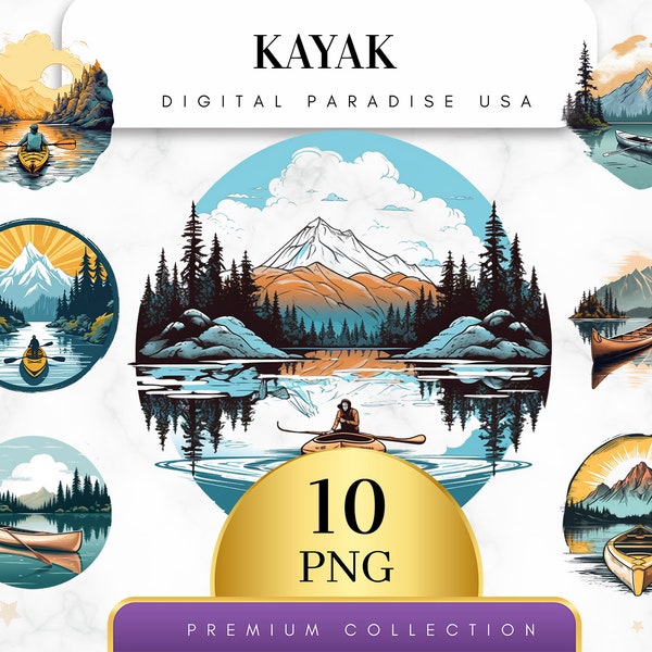 Kayak Art - Etsy