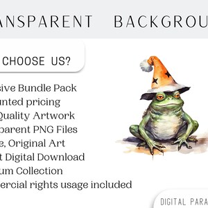 Set of 8, Halloween Frog Clipart, Frog PNG, Spooky Frog, Halloween ...