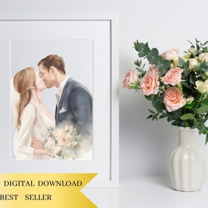 Set of 21, Bride and Groom Kiss Clipart, Wedding Day Clipart PNG ...