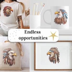 Set of 10, Watercolor Eagle Clipart, Eagle Clipart Png, American Eagle ...