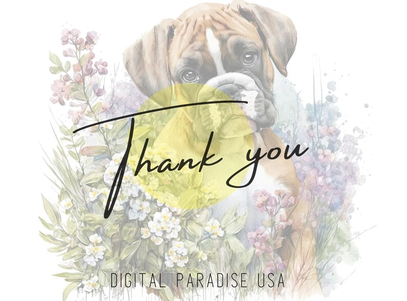 Set of 14 Watercolor Boxer Dog Clipart Spring Boxer Dog With - Etsy