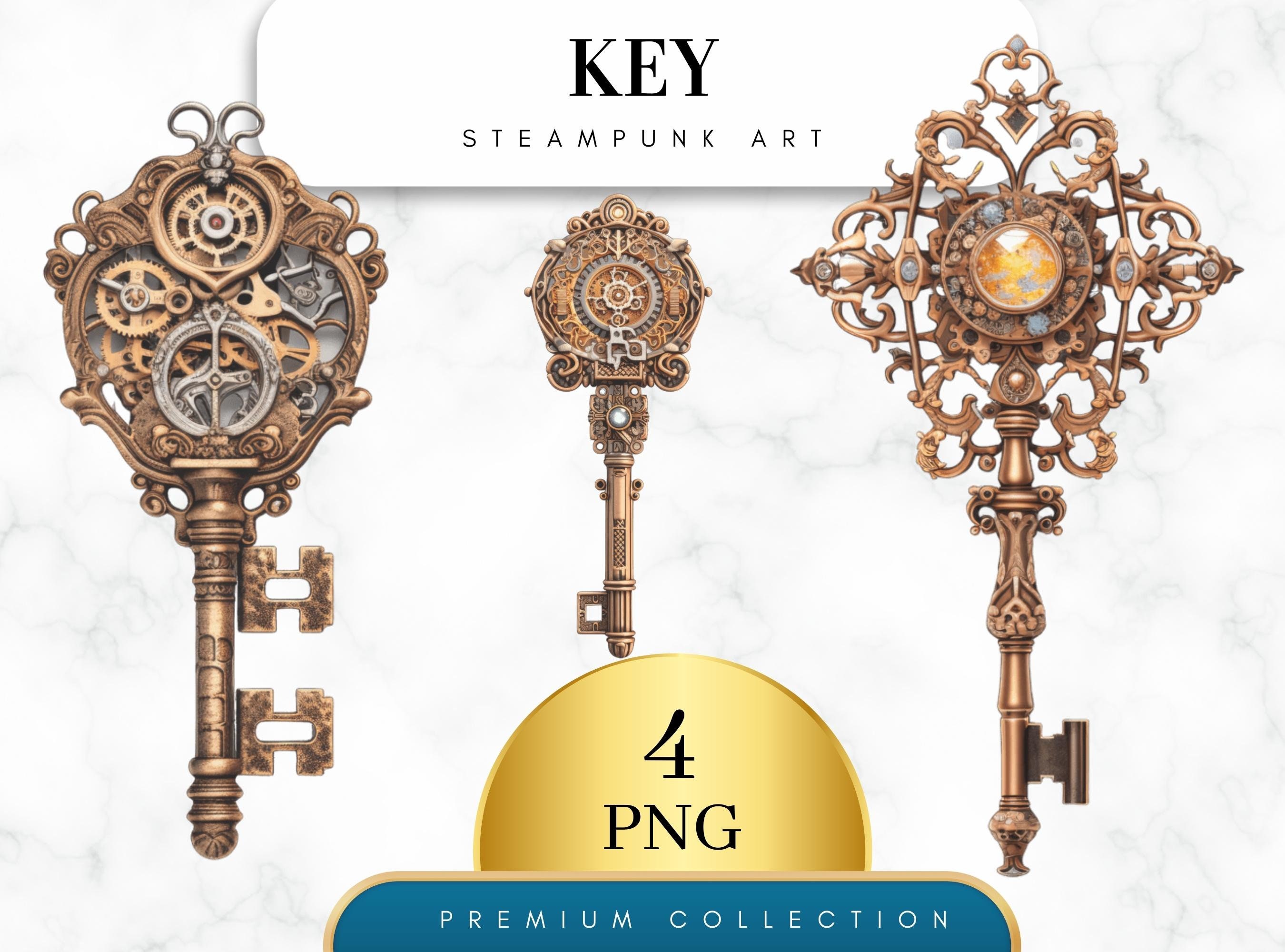 Steampunk Key Drawings