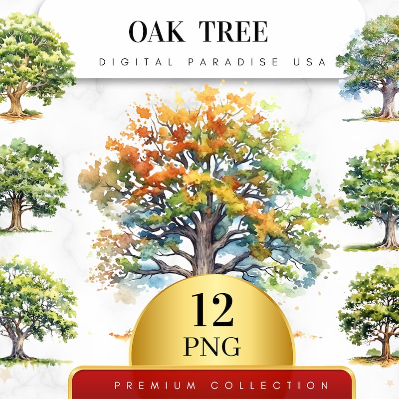Oak Tree Svg - Etsy