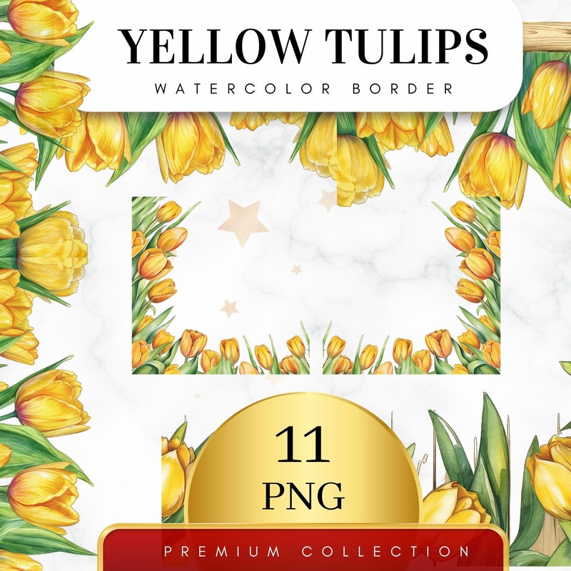 Yellow Tulips - Etsy
