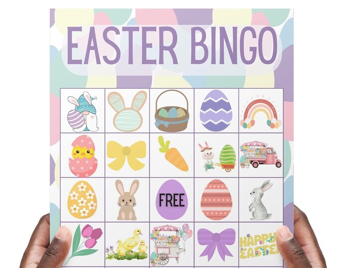 Easter Bingo Printable -- 20 - Etsy