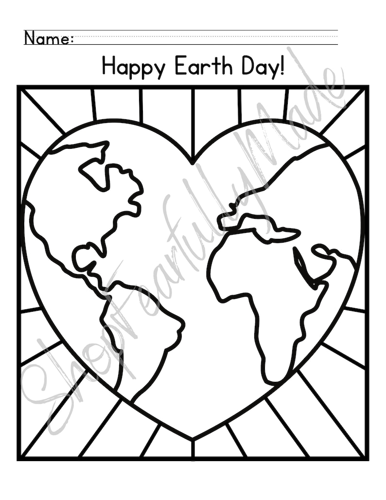 Earth Day Coloring (color by Number, Letter, Addition, Subtraction ...