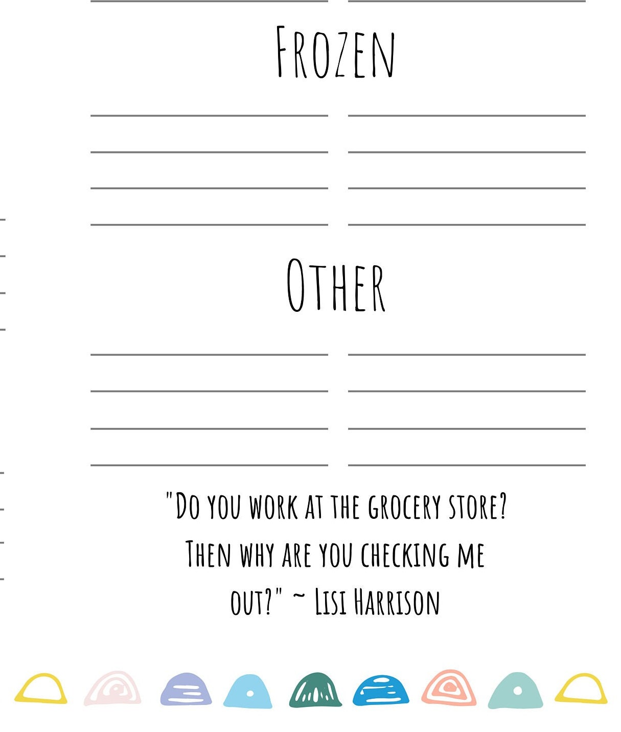 Aldi Grocery Shopping List Colorful - Etsy