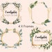 Eucalyptus Frame Eucalyptus Wreath Greenery Clipart Gold Floral Clipart ...