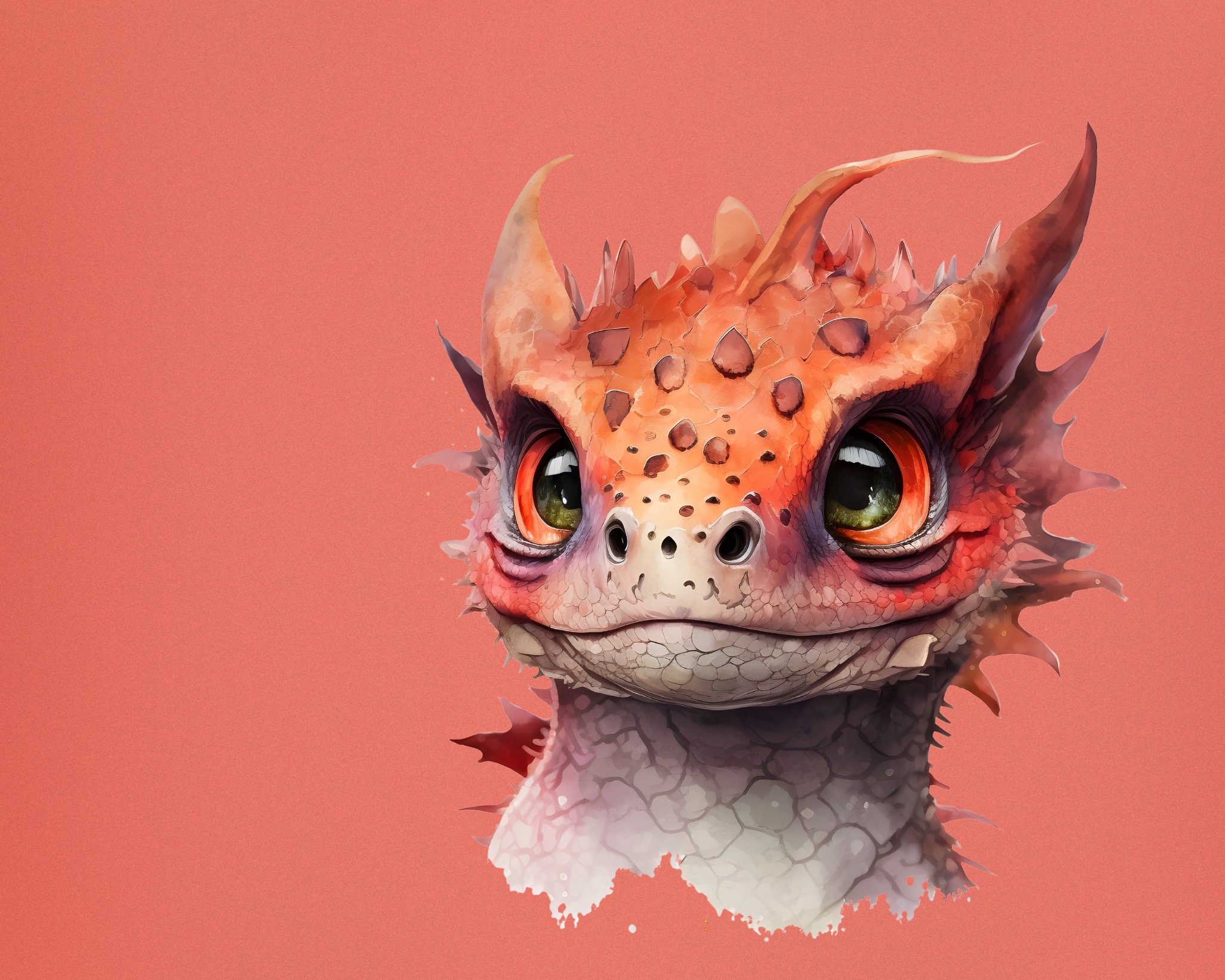 Fantasy Dragon Clipart Watercolor Dragons Clipart Bundle - Etsy