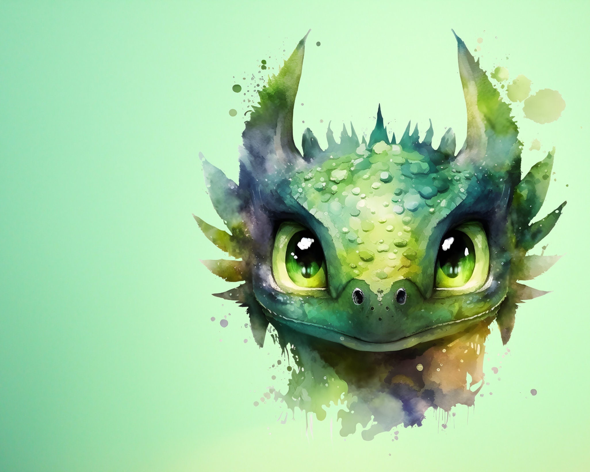 Fantasy Dragon Clipart Watercolor Dragons Clipart Bundle - Etsy