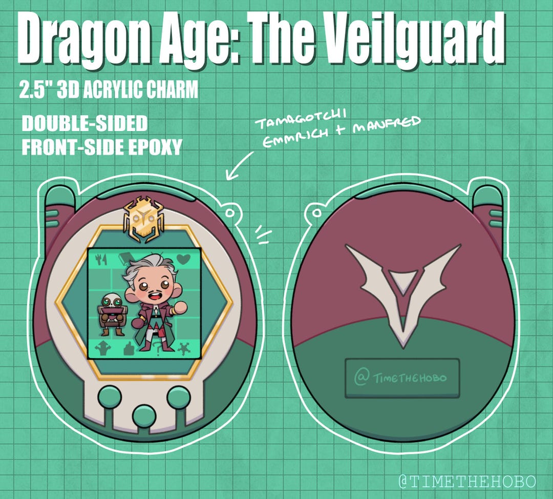 Datv: Tamagotchi Emmrich - 2.5" Acrylic Charm - Etsy