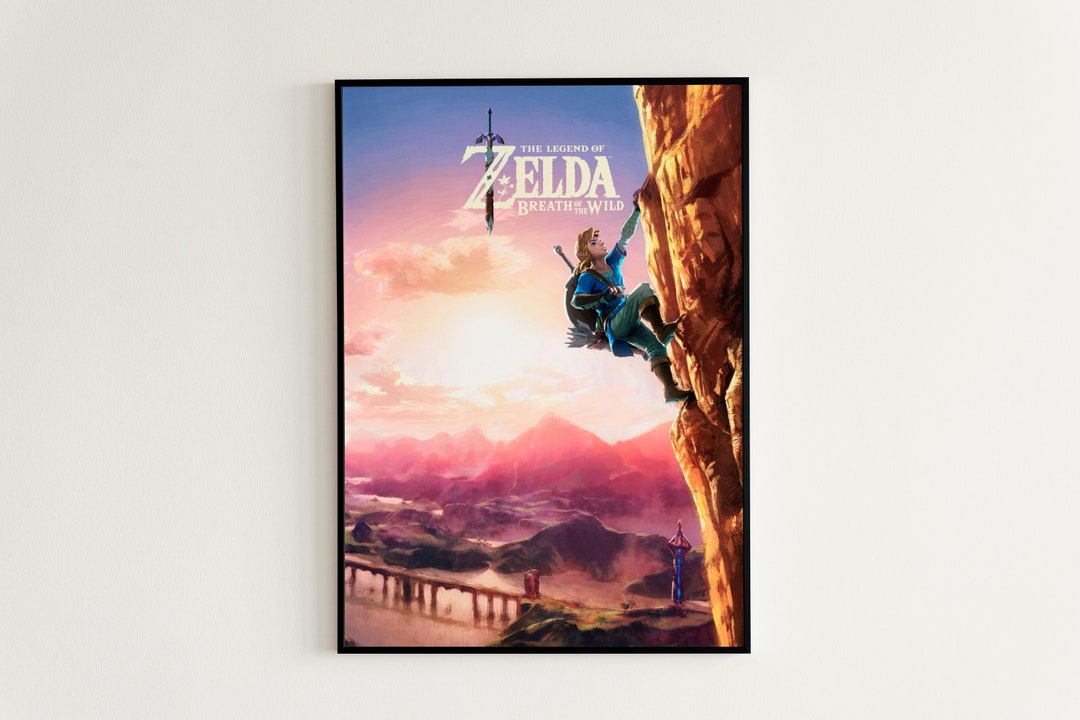 The Legend of Zelda Poster, Link Poster Zelda Gaming Print, Zelda Art ...
