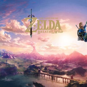 The Legend of Zelda Poster, Link Poster Zelda Gaming Print, Zelda Art ...